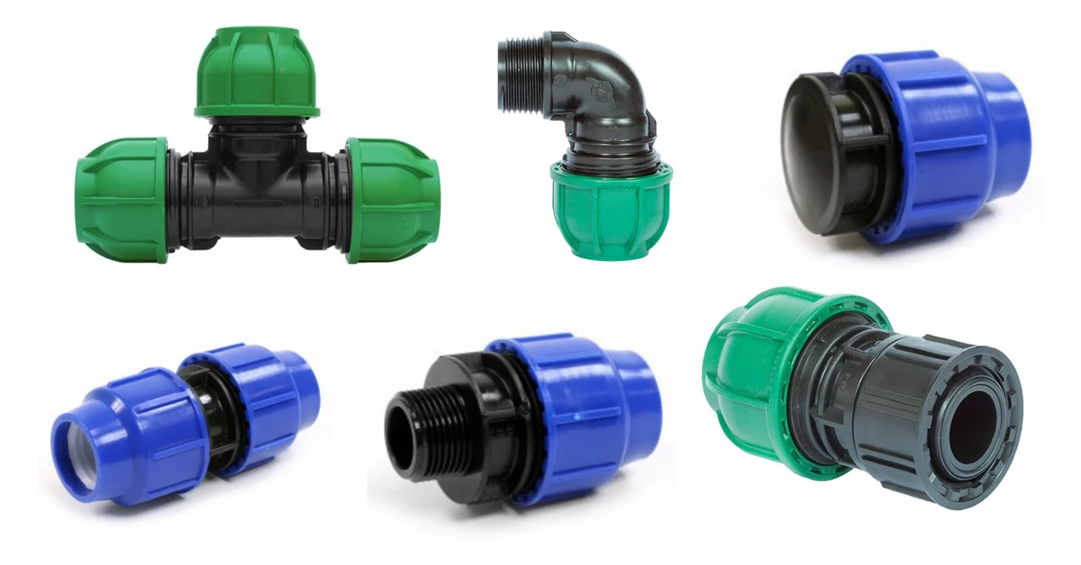 KPE csőkötő idomok - Öntözéstechnika